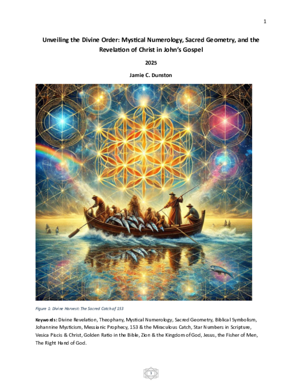 (PDF) Unveiling the Divine Order: Mystical Numerology, Sacred Geometry ...