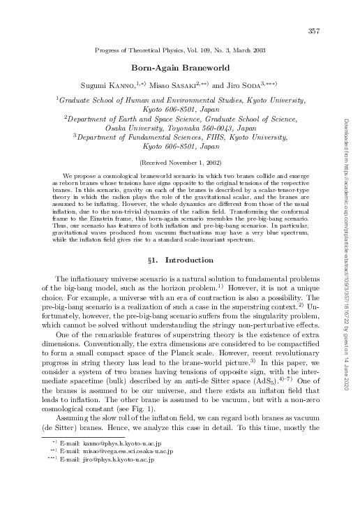 (PDF) Born-Again Braneworld