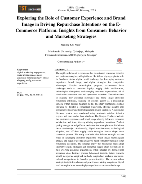 (PDF) Exploring the Role of Customer Experience and Brand Image in ...