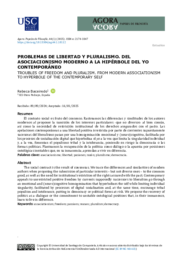 (PDF) PROBLEMAS DE LIBERTAD Y PLURALISMO. DEL ASOCIACIONISMO MODERNO A ...