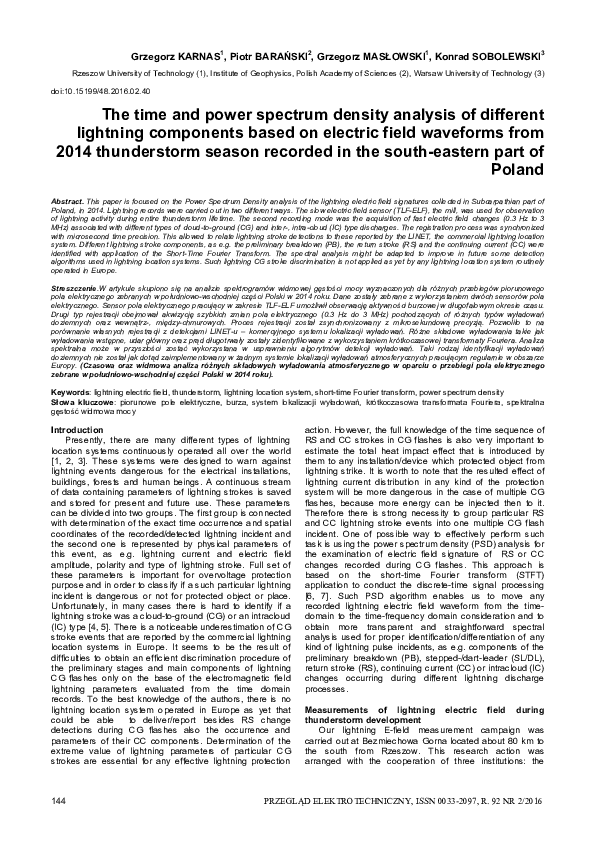 (PDF) The time and power spectrum density analysis of different ...