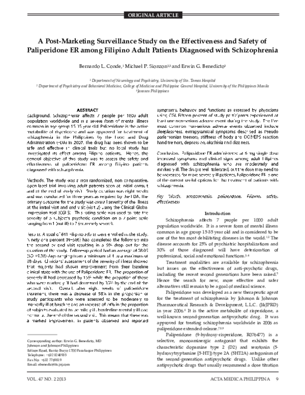 (PDF) A Post-Marketing Surveillance Study on the Effectiveness and ...