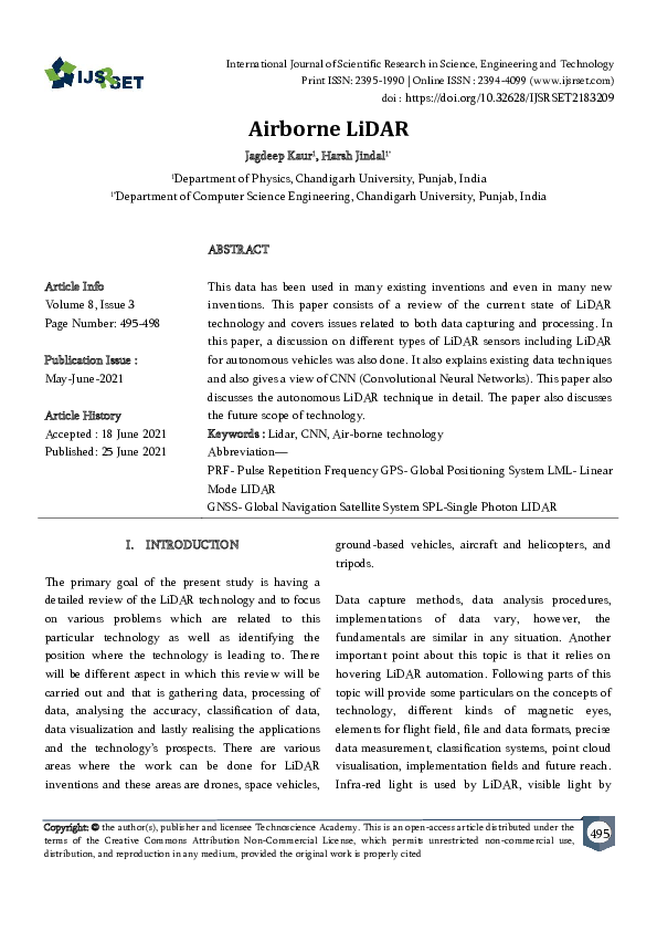 (PDF) Airborne LiDAR
