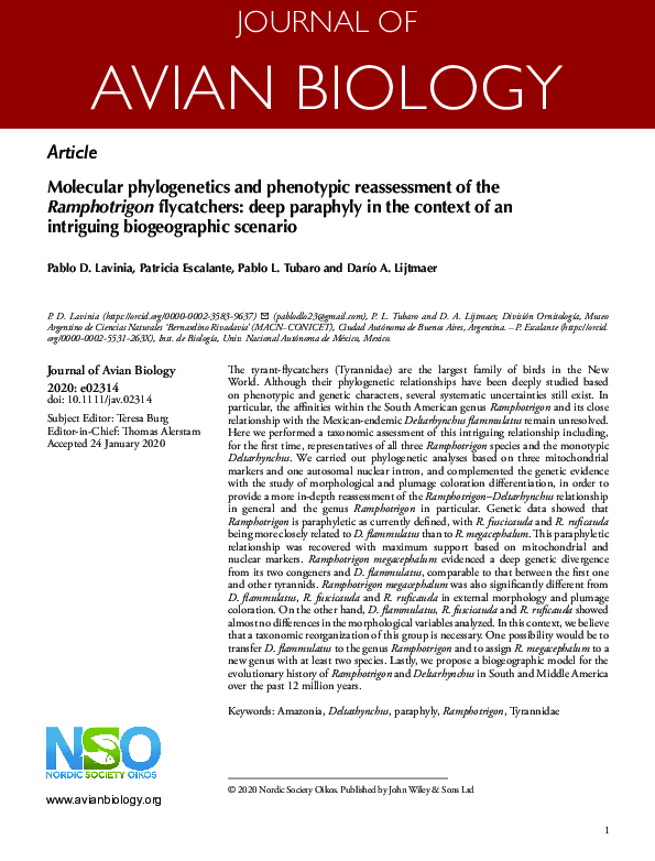 (PDF) Molecular phylogenetics and phenotypic reassessment of the ...