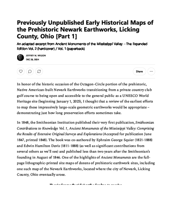 (PDF) Previously Unpublished Early Historical Maps of the Prehistoric ...