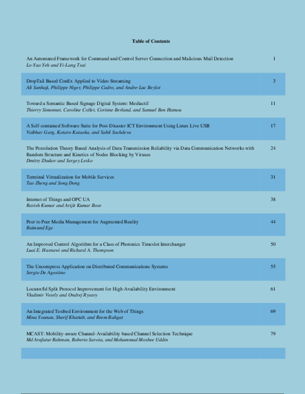 (PDF) Table of Contents An Automated Framework for Command and Control Server Connection and ...
