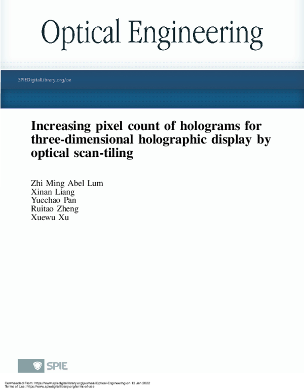 (PDF) Optical