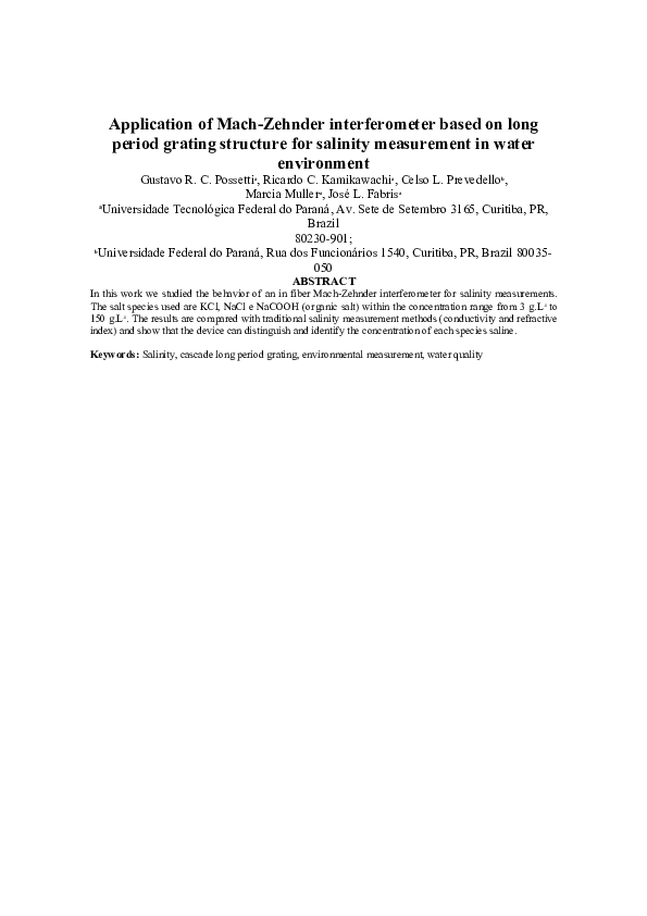 (PDF) Application of Mach-Zehnder interferometer based on long period grating structure for ...