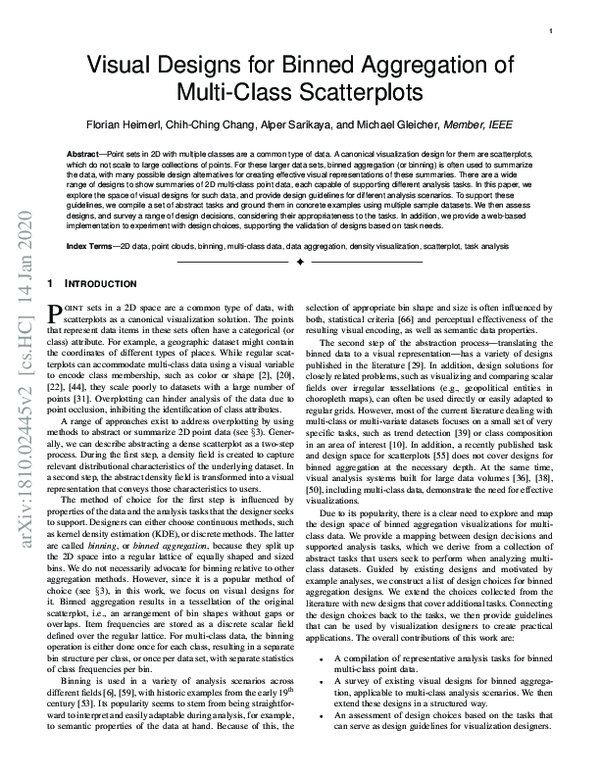 (PDF) Visual Designs for Binned Aggregation of Multi-Class Scatterplots