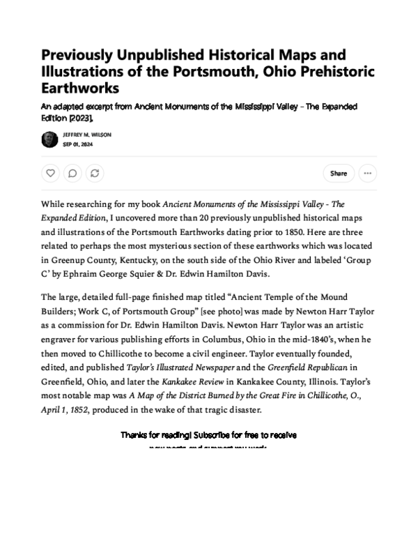 (PDF) Previously Unpublished Historical Maps and Illustrations of the ...