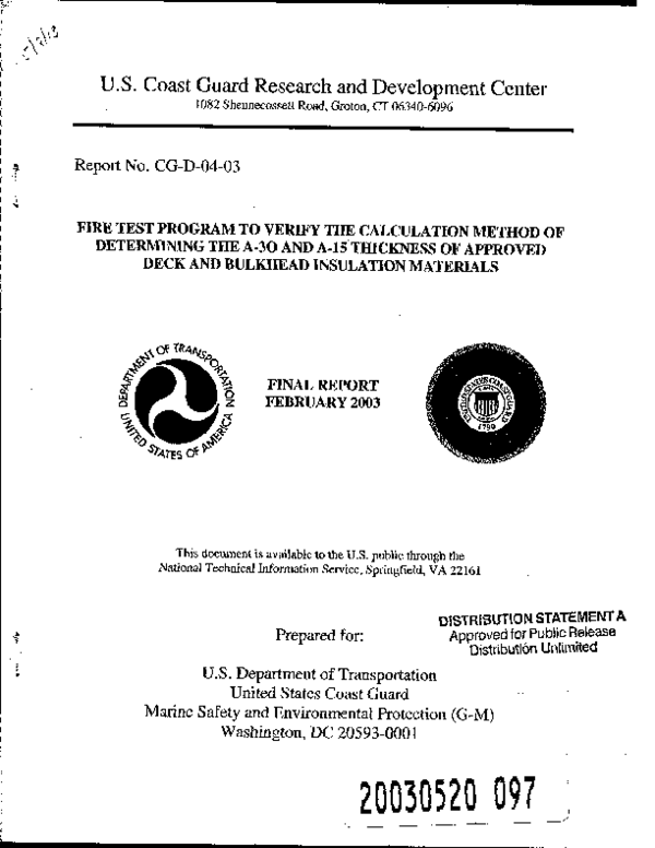 (PDF) Fire Test Program to Verify the Calculation Method of Determining ...