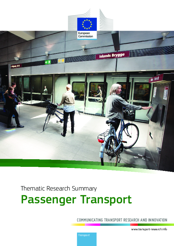(PDF) Thematic Research Summary: Passenger Transport