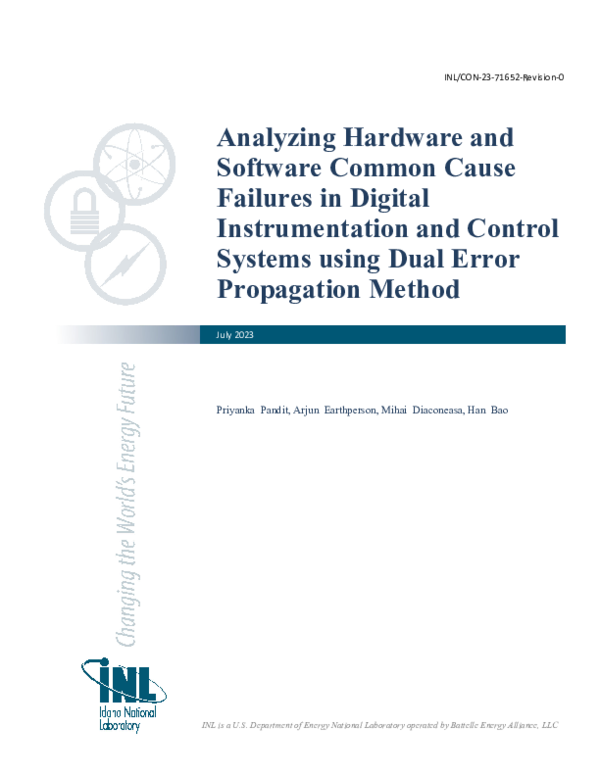 (PDF) Analyzing Hardware and Software Common Cause Failures in Digital Instrumentation and ...