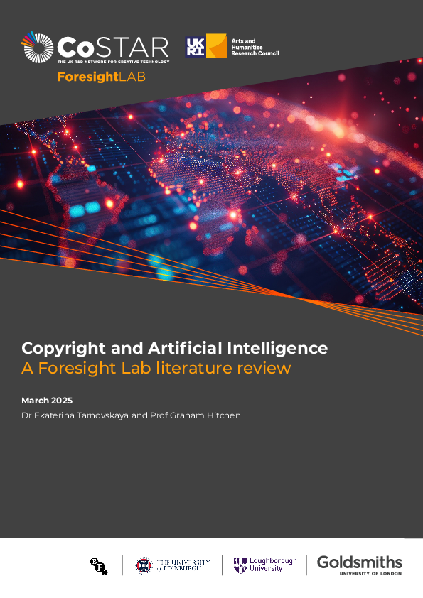 (PDF) Copyright and Artificial Intelligence: A Foresight Lab literature review