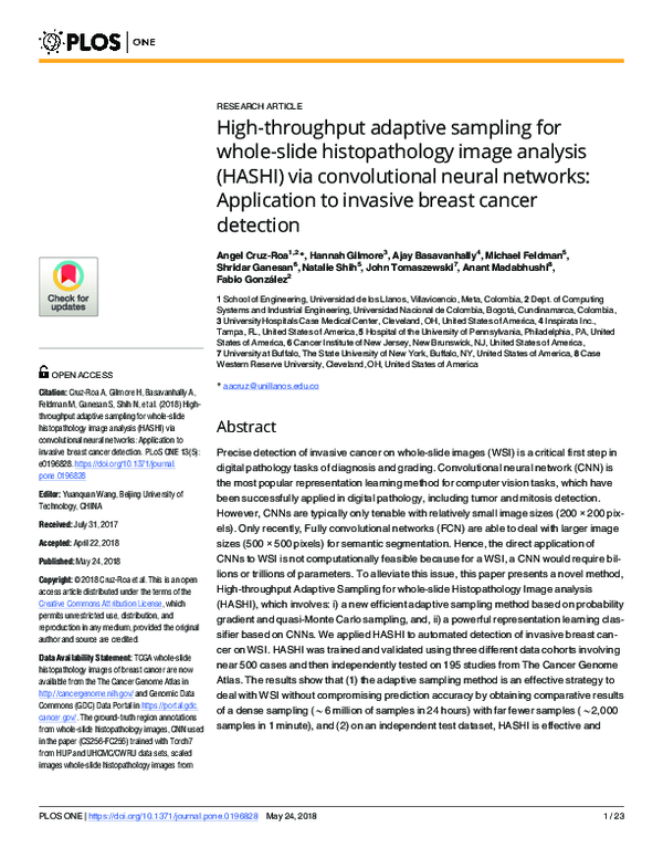 (PDF) High-throughput adaptive sampling for whole-slide histopathology ...