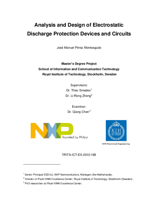 (PDF) Analysis and Design of Electrostatic Discharge Protection Devices ...