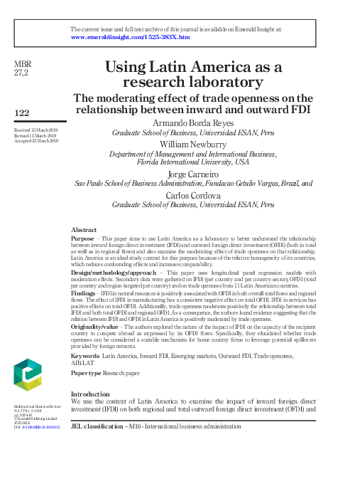 (PDF) Using Latin America as a research laboratory