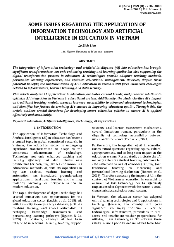 (PDF) SOME ISSUES REGARDING THE APPLICATION OF INFORMATION TECHNOLOGY ...