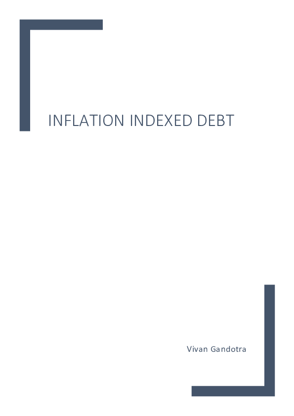 (PDF) Inflation Indexed Debt