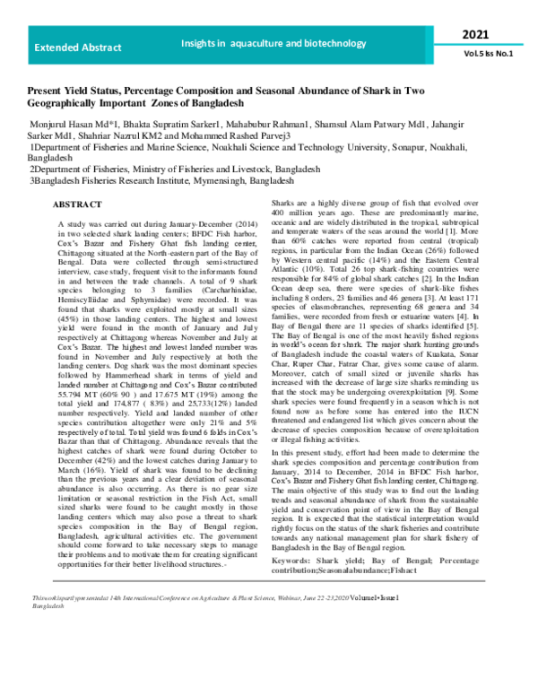 (PDF) Present Yield Status, Percentage Composition and Seasonal ...