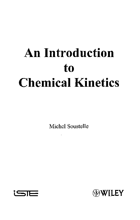 (PDF) An Introduction to Chemical Kinetics