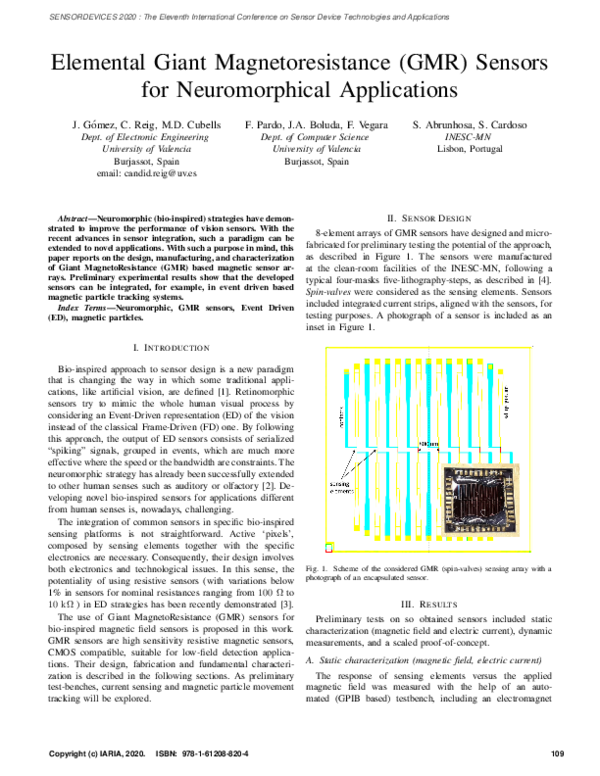 (PDF) Elemental GMR Sensors for Neuromorphical Applications