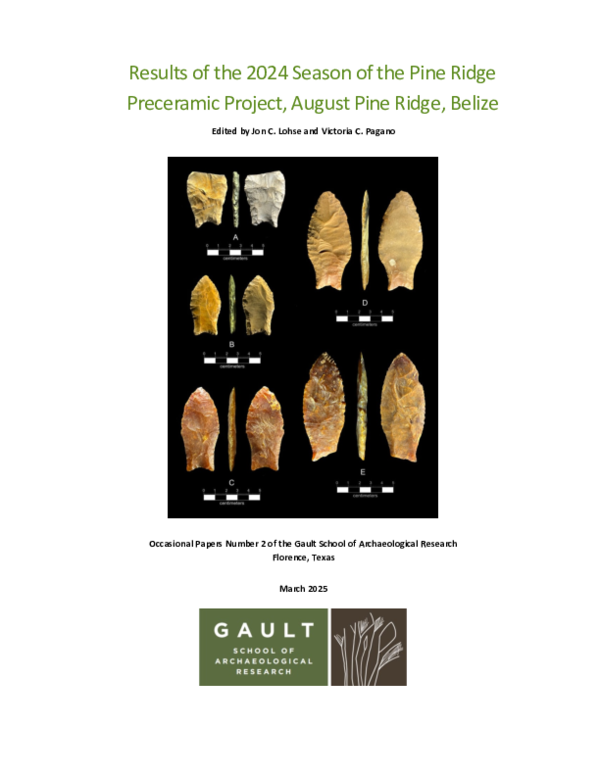 (PDF) The 2024 Field Season of the Pine Ridge Preceramic Project ...