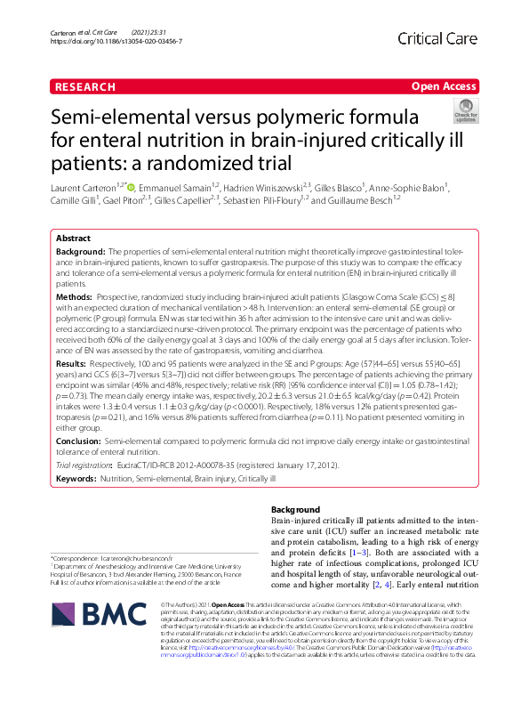 (PDF) Semi-elemental versus polymeric formula for enteral nutrition in ...