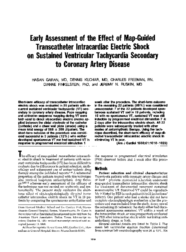 (PDF) Early assessment of the effect of map-guided transcatheter ...