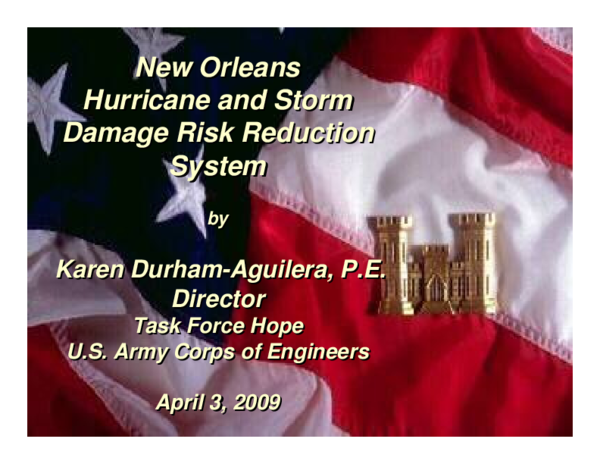 (PDF) Post-Hurricane Gustav Reconnaissance of the New Orleans Hurricane and Storm Damage Risk ...