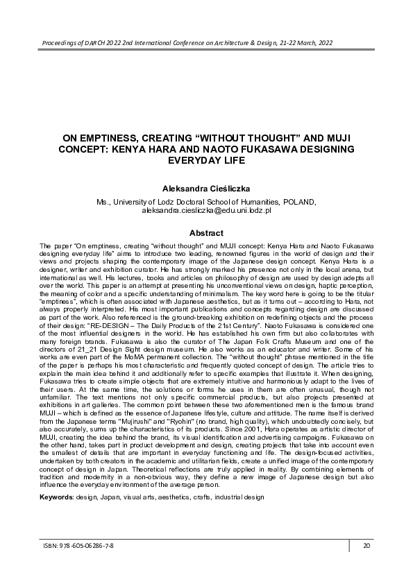 (PDF) On Emptiness, Creating “Without Thought” and Muji Concept: Kenya ...