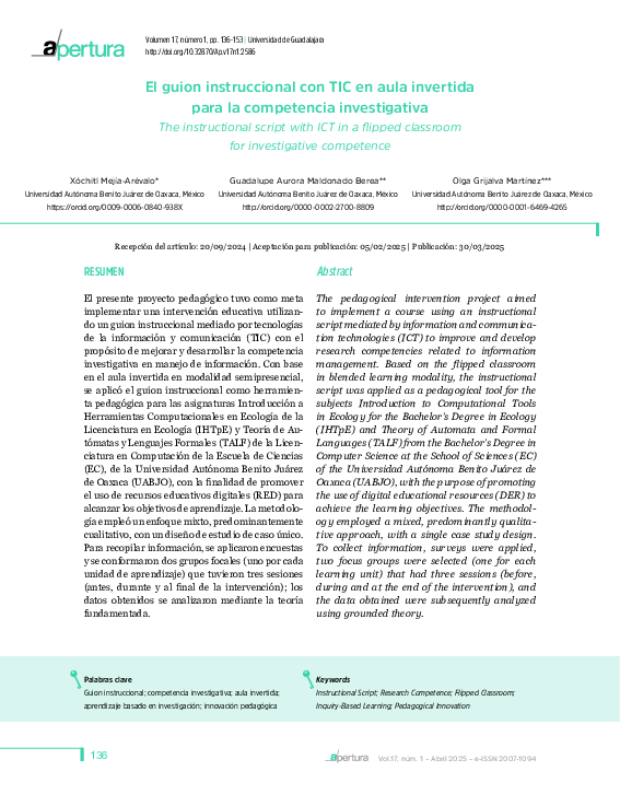 (PDF) The instructional script with ICT in a flipped classroom for ...