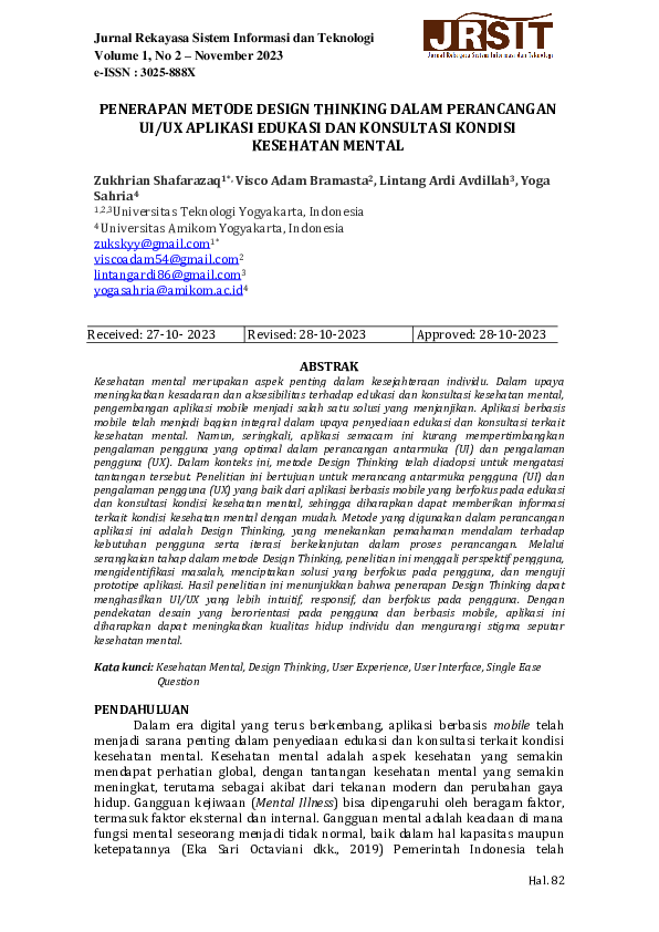 (PDF) Penerapan Metode Design Thinking Dalam Perancangan UI/UX Aplikasi ...