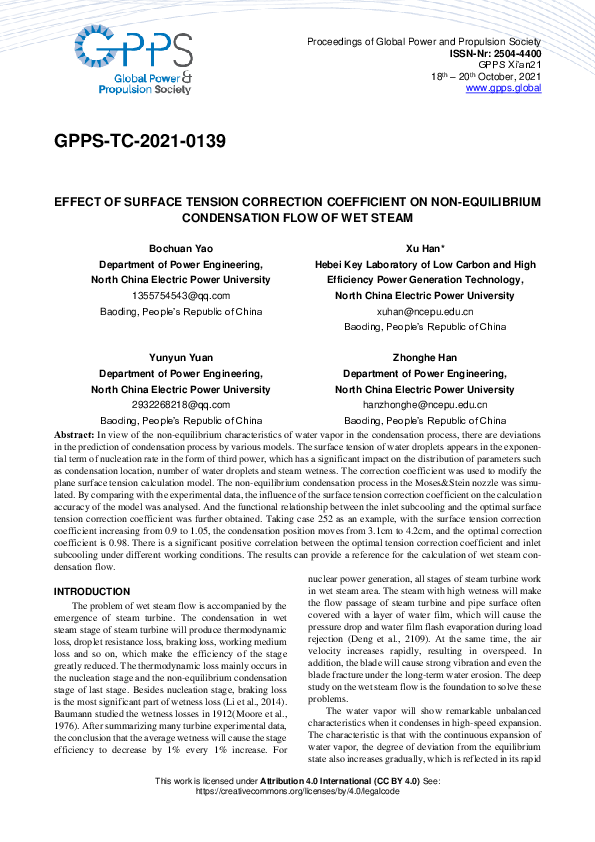 (PDF) Effect of Surface Tension Correction Coefficient on Non ...