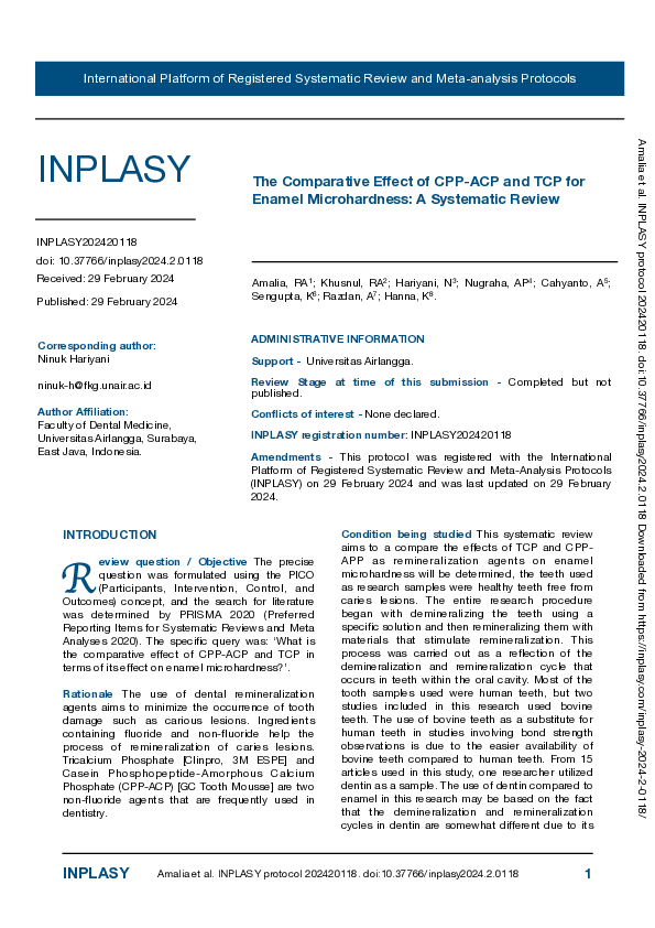 Pdf The Comparative Effect Of Cpp Acp And Tcp For Enamel 0695