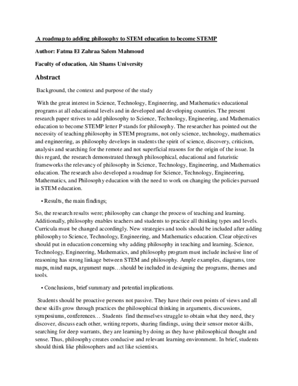 (PDF) STEMP Study
