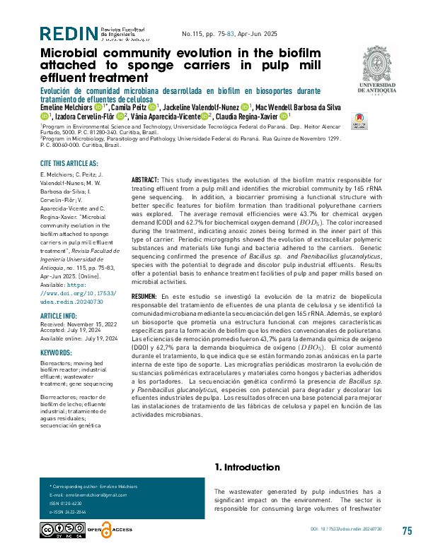 (PDF) Microbial community evolution in the biofilm attached to sponge ...