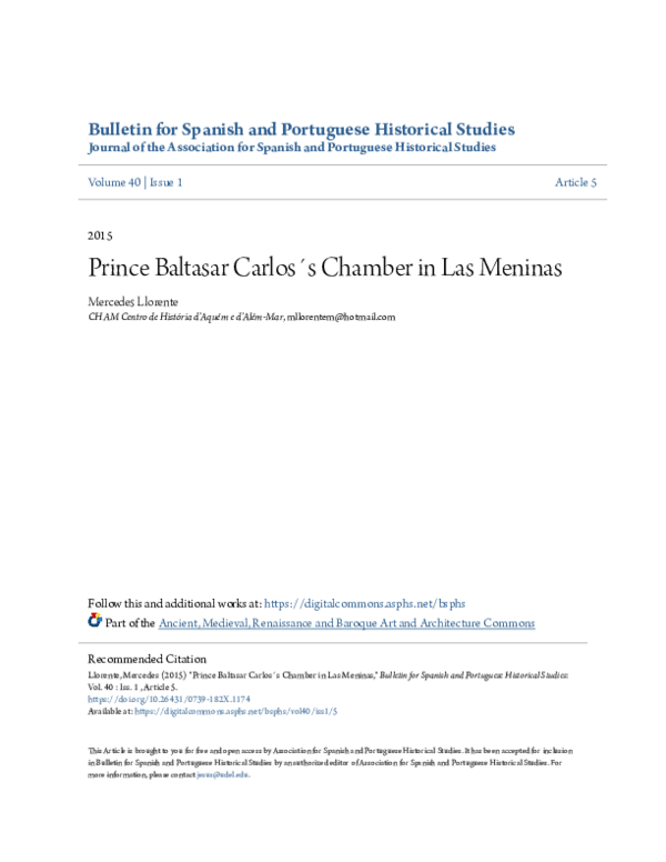 (PDF) Prince Baltasar Carlos´s Chamber in Las Meninas