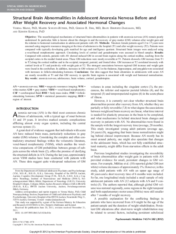(PDF) Structural brain abnormalities in adolescents with autism spectrum disorder and patients ...