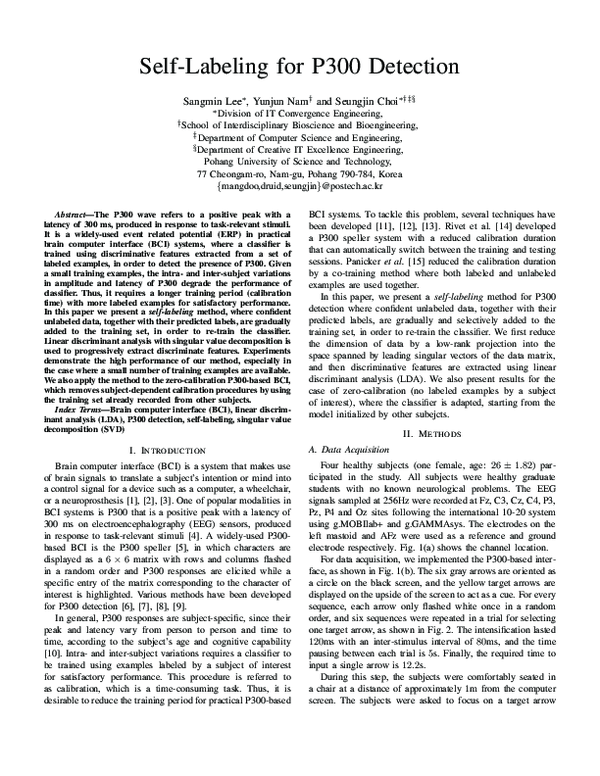 (PDF) Self-labeling for P300 detection