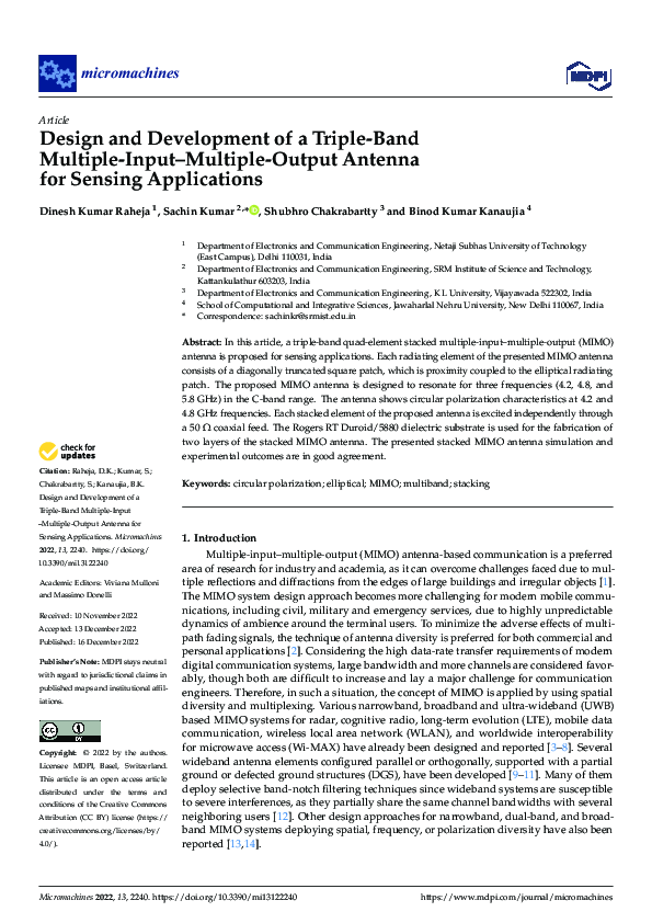 (PDF) Design and Development of a Triple-Band Multiple-Input–Multiple-Output Antenna for Sensing ...