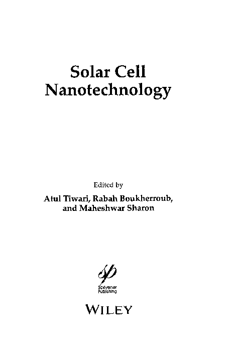 (PDF) Solar Cell Nanotechnology
