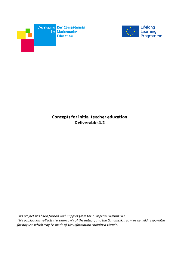 (PDF) Key Competences for Lifelong Learning : Concepts for Initial ...