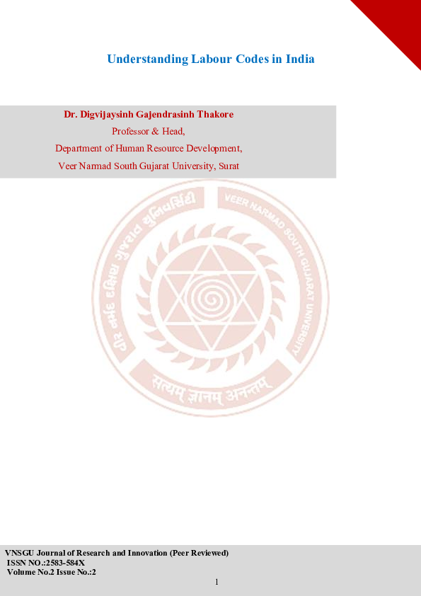 (PDF) Understanding Labour Codes in India