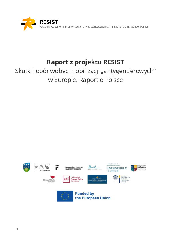 (PDF) Raport z projektu RESIST. Skutki i opór wobec mobilizacji ...