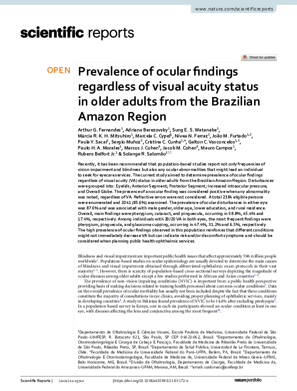 (PDF) Prevalence of ocular findings regardless of visual acuity status ...