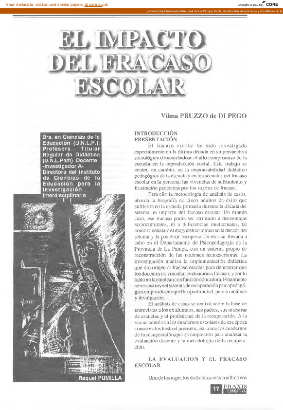 (PDF) El impacto del fracaso escolar