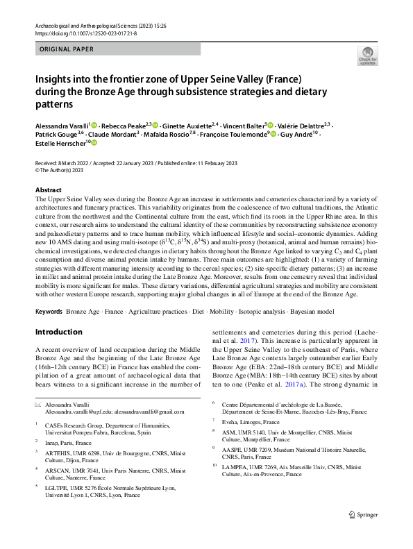 (PDF) Insights into the frontier zone of Upper Seine Valley (France ...