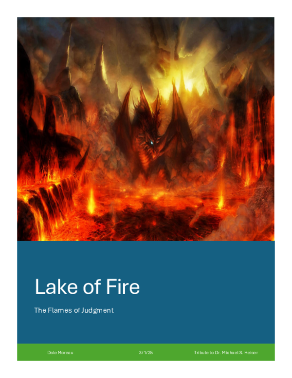 (PDF) Lake of Fire: The Flames of Judgment