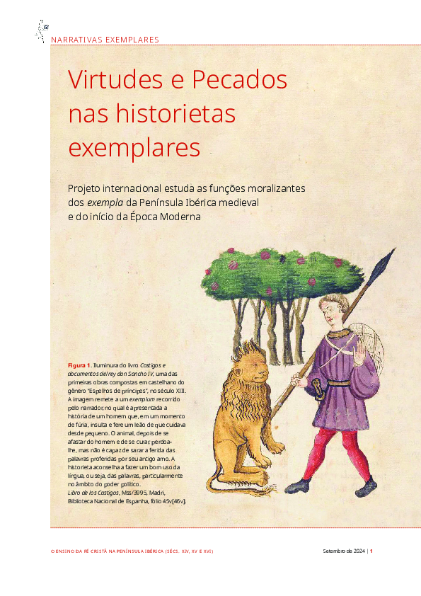 (PDF) Virtudes e Pecados nas historietas exemplares. Projeto ...